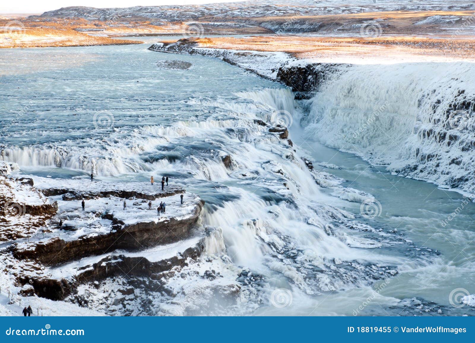 Gullfoss waterfall stock image. Image of river, natural - 18819455