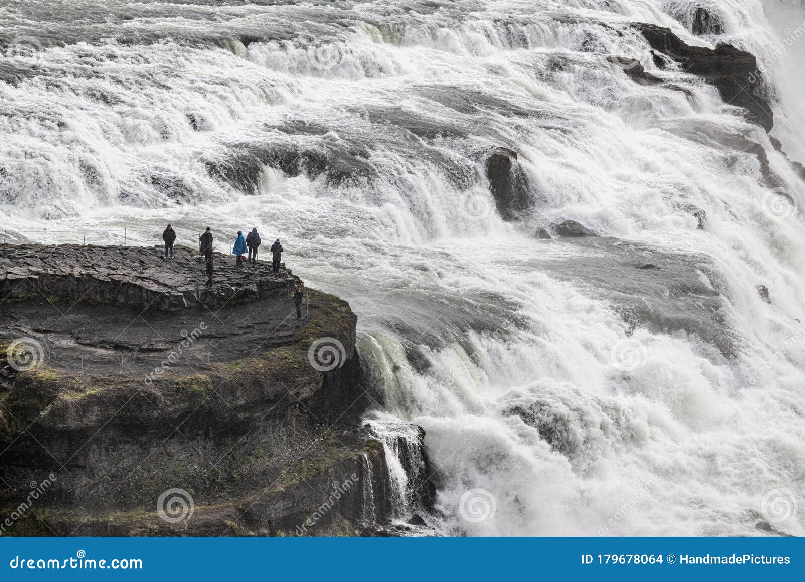 Gullfoss Waterfall Along the Golden Circle, Iceland Stock Photo - Image ...