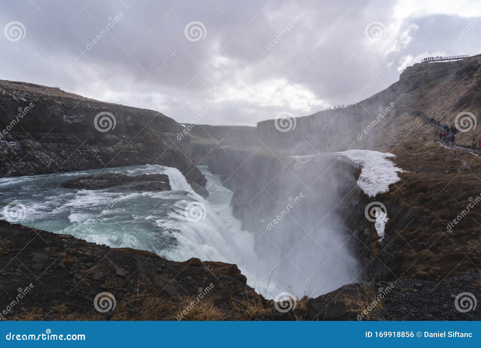 Gullfoss waterfall in fall stock photo. Image of nature - 169918856