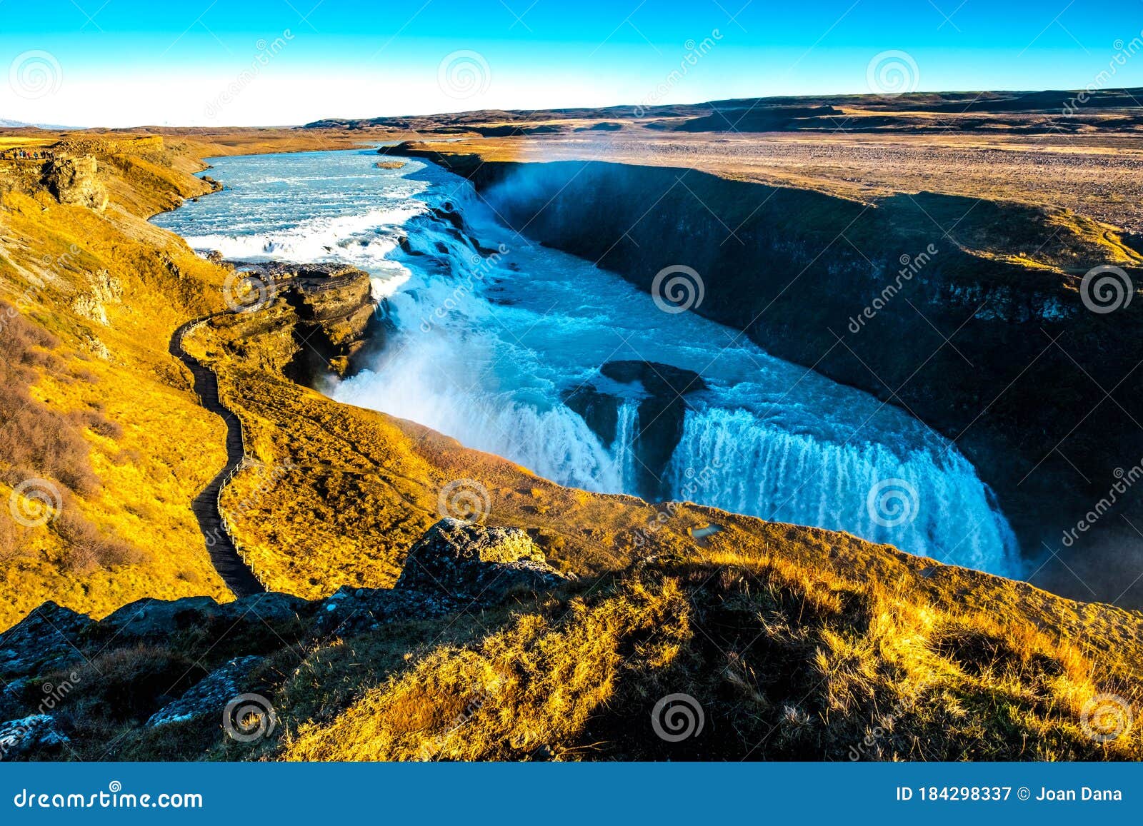 Gullfoss Waterfall in Iceland Stock Image - Image of landscape, jump ... Gullfoss Waterfall in Iceland Stock Image - Image of landscape, jump ...