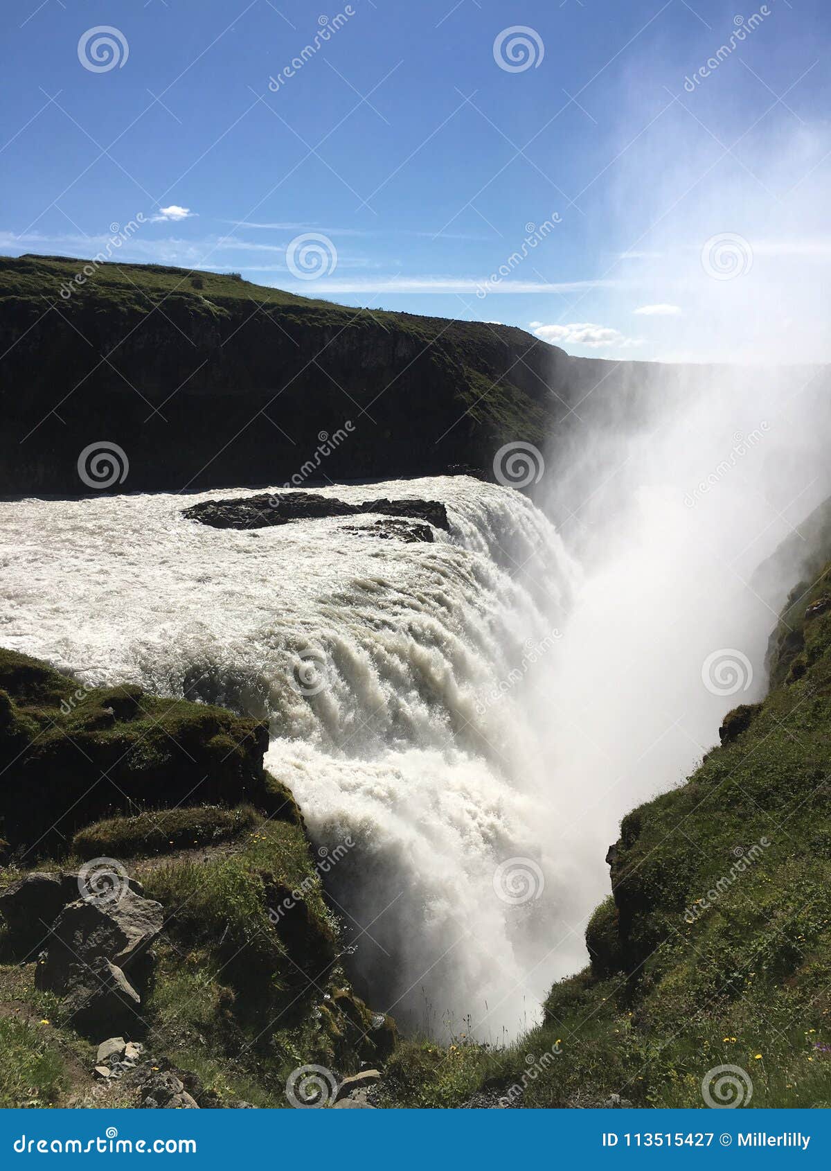 Gullfoss Waterfalls in Iceland Stock Image - Image of nature, circle ...