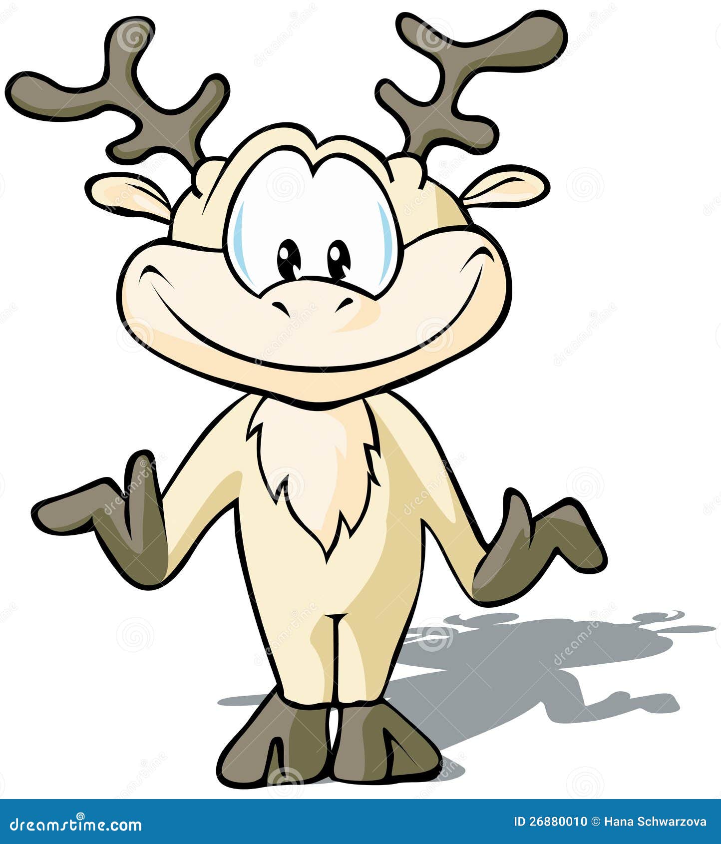 Gullig ren vektor illustrationer. Illustration av nytt - 26880010