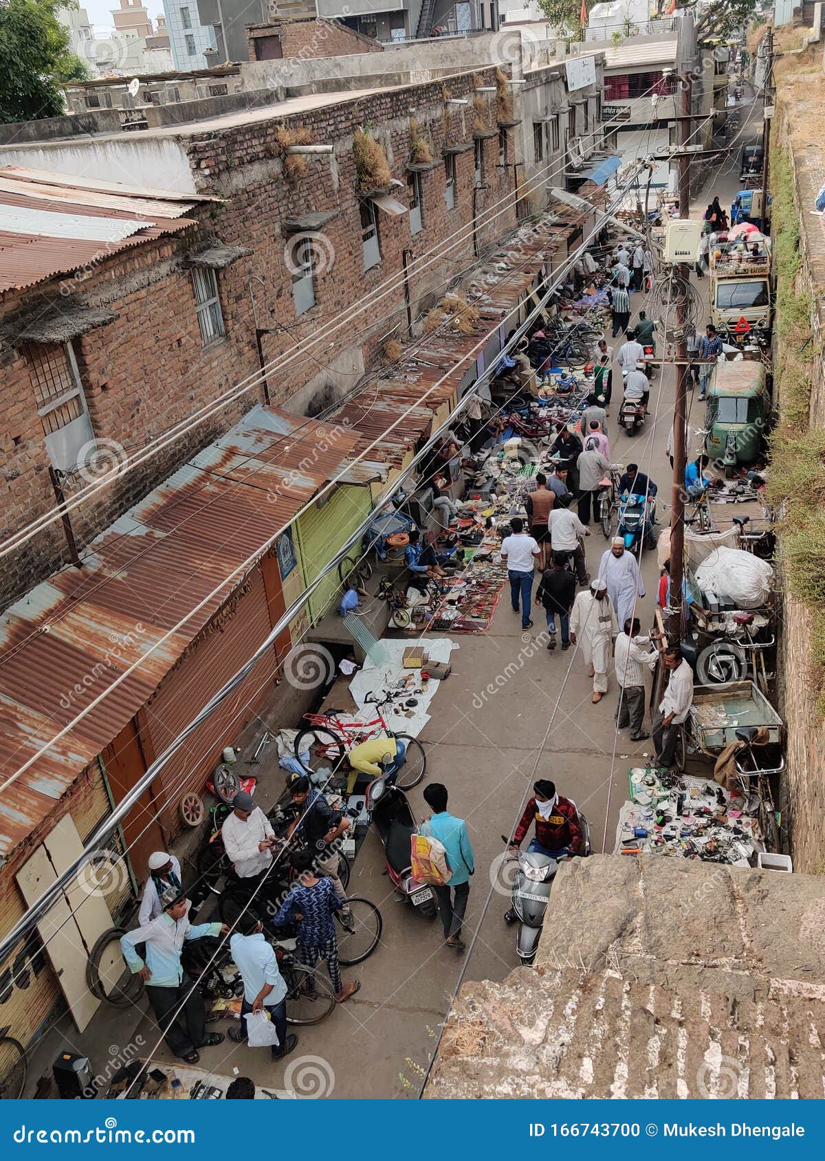 Gully Market Street Market in India Editorial Image - Image of gully ...