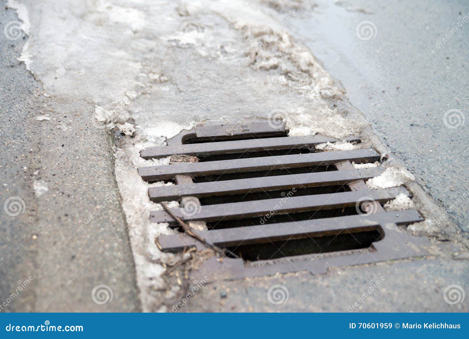 Gully on a road stock image. Image of service, expiration - 70601959