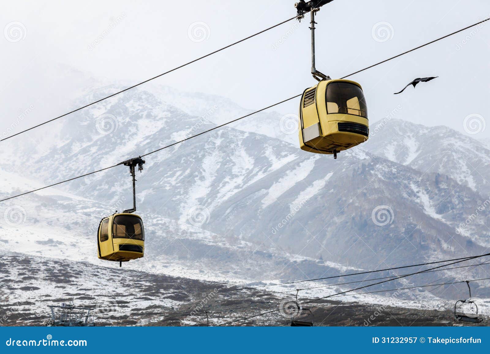 Gulmarg-Gondel stockbild. Bild von gondel, indien, berg - 31232957