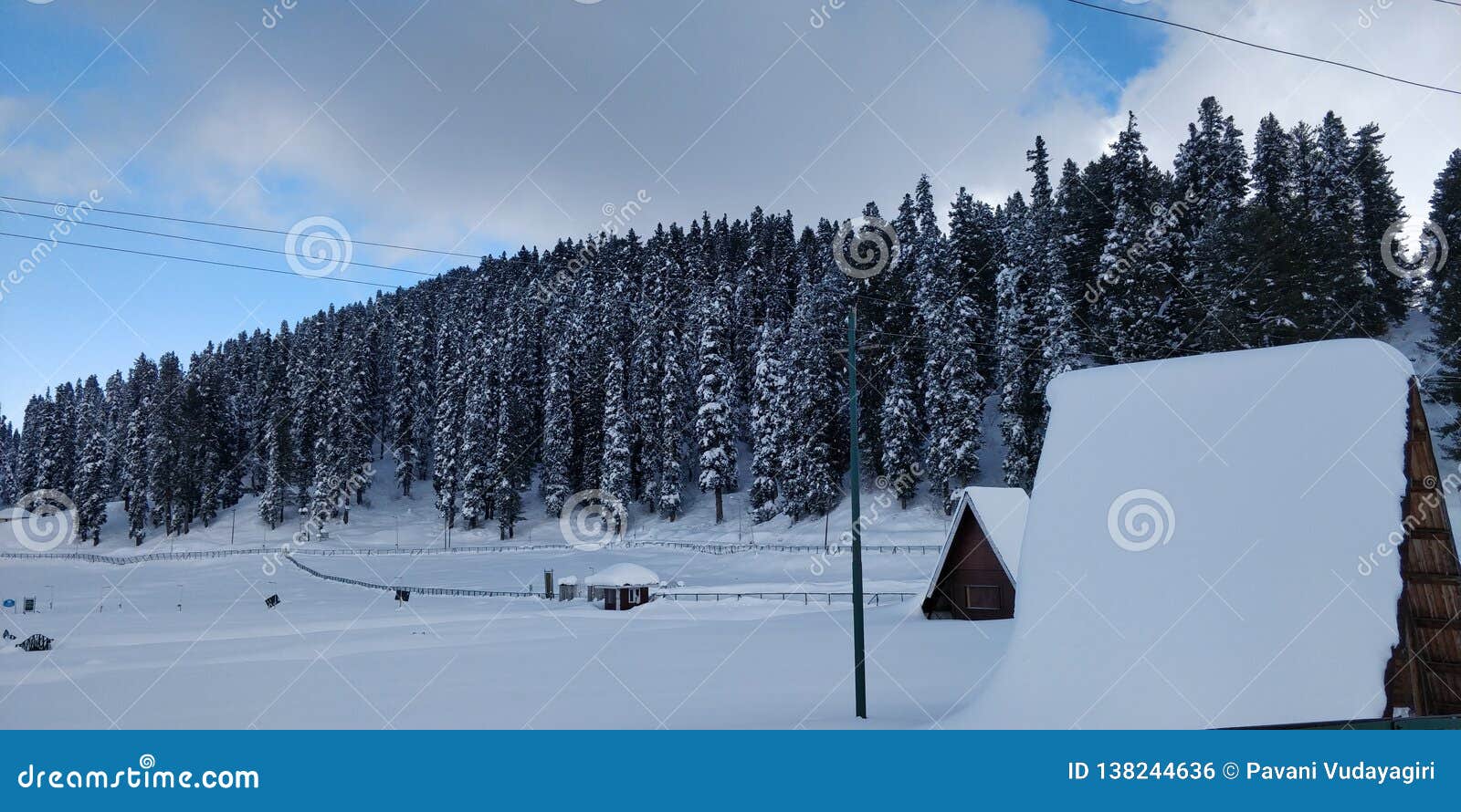 Gulmarg, Kashmir stock photo. Image of season, weather - 138244636