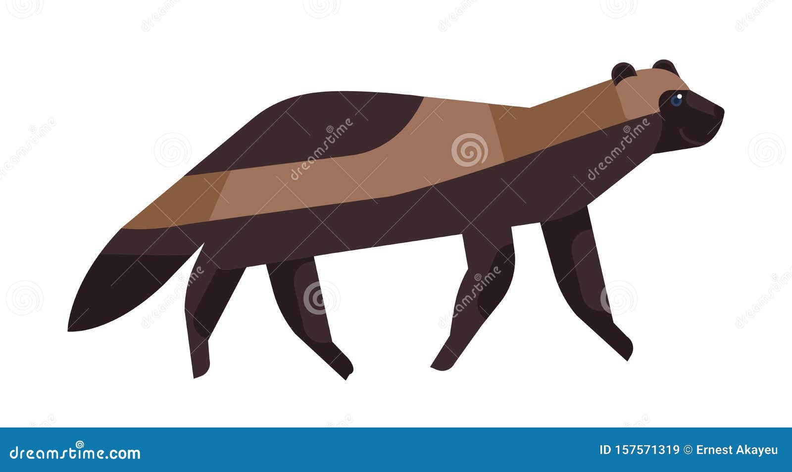 Wolverine Bear Wildlife Black Silhouette Animal Vector Illustration ...
