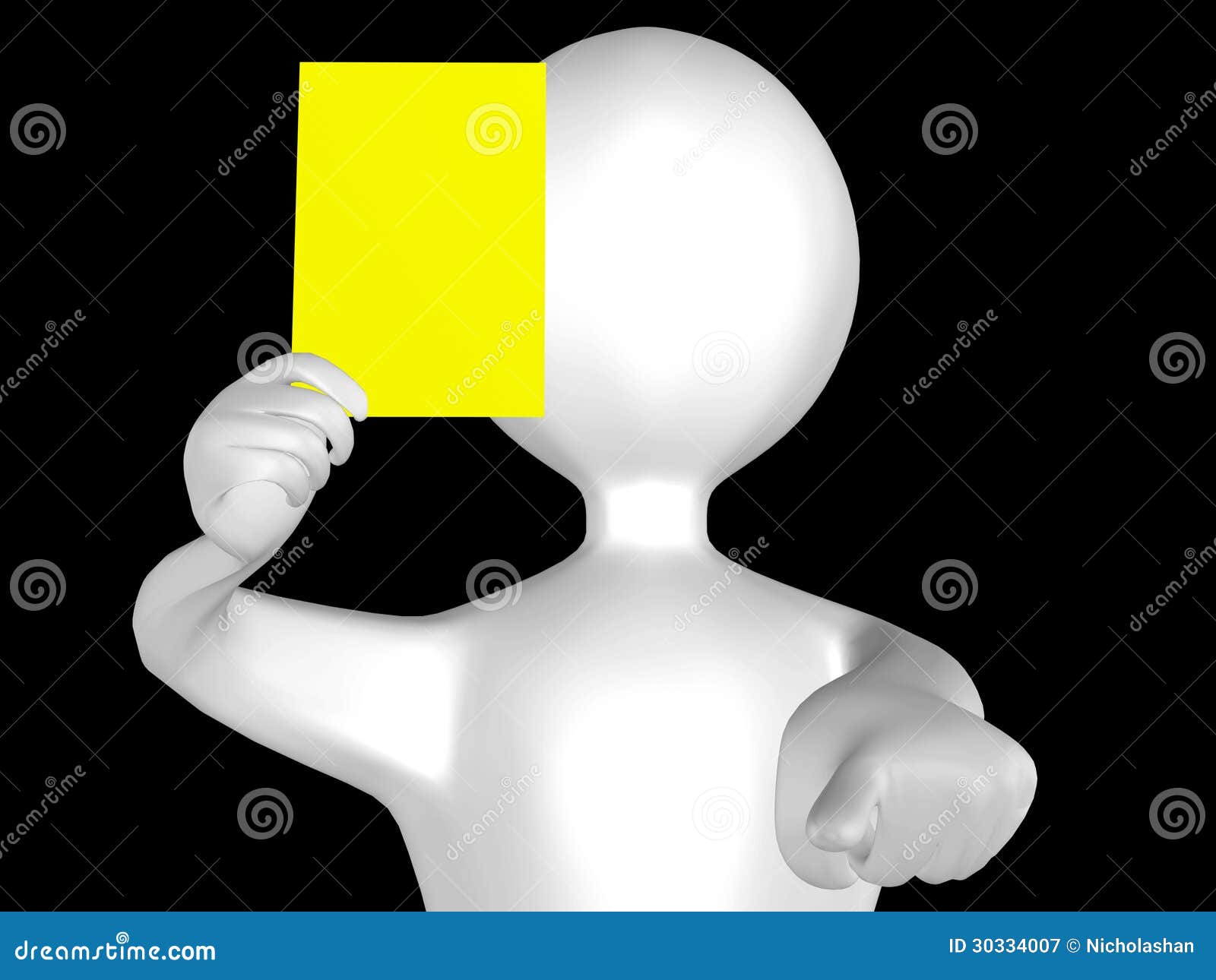 Gult kort stock illustrationer. Illustration av bestraffa - 30334007