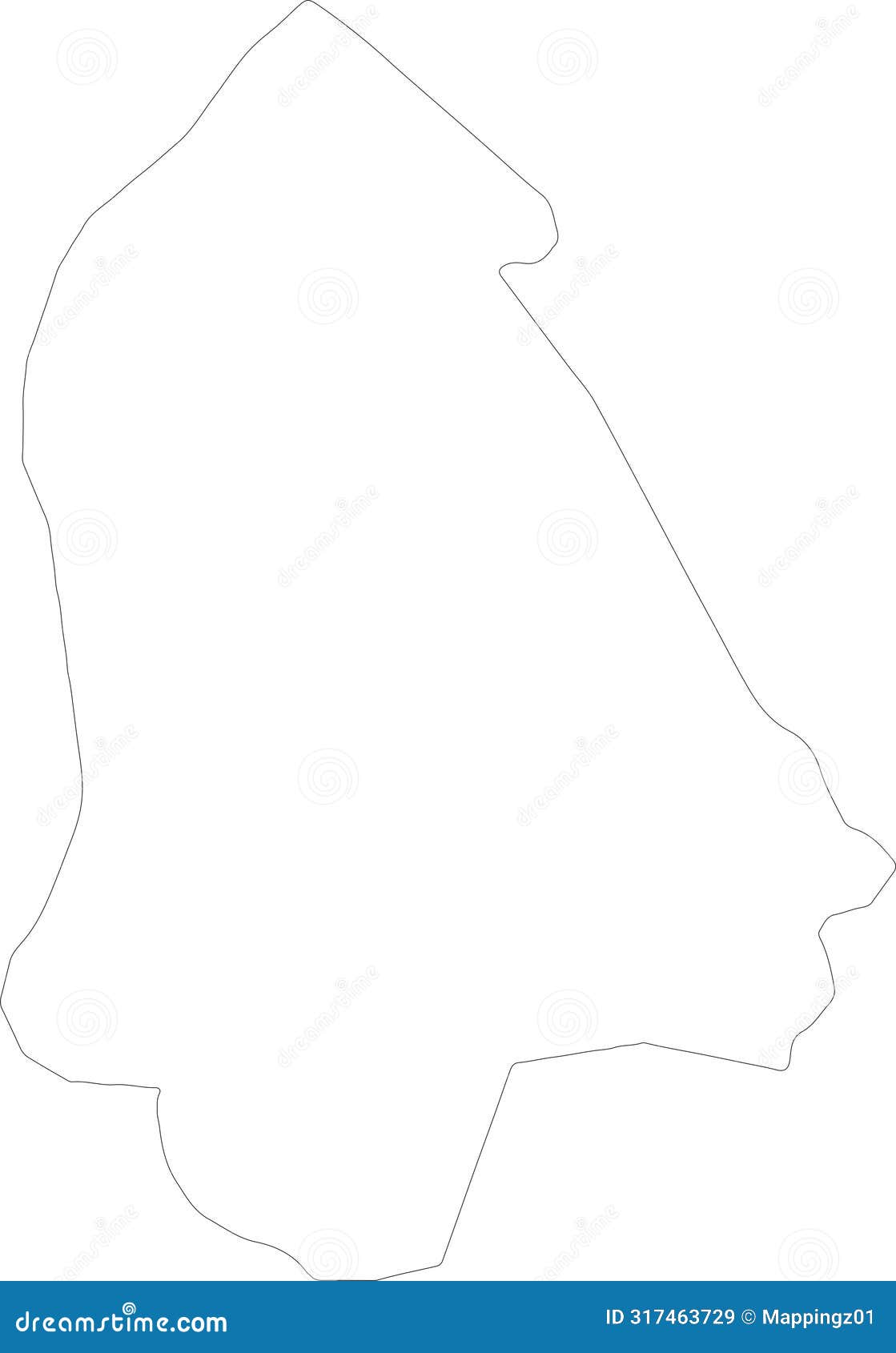 Gulu Uganda outline map stock vector. Illustration of line - 317463729