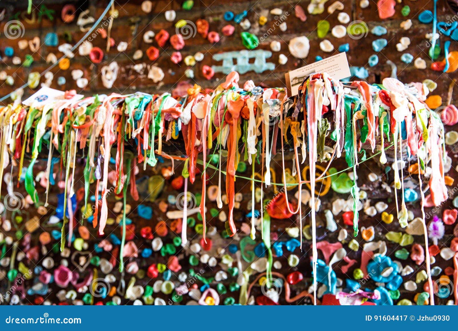 Gum Alley Seattle stock image. Image of caucasian, candy - 91604417