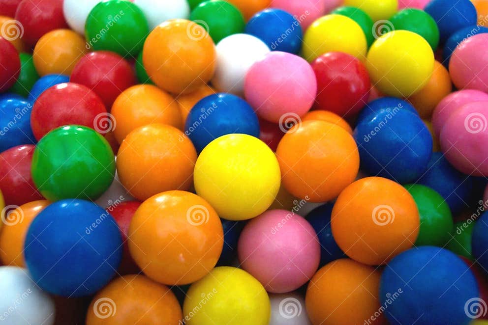 Gum balls stock photo. Image of blue, orange, bubble, bubbles - 24966