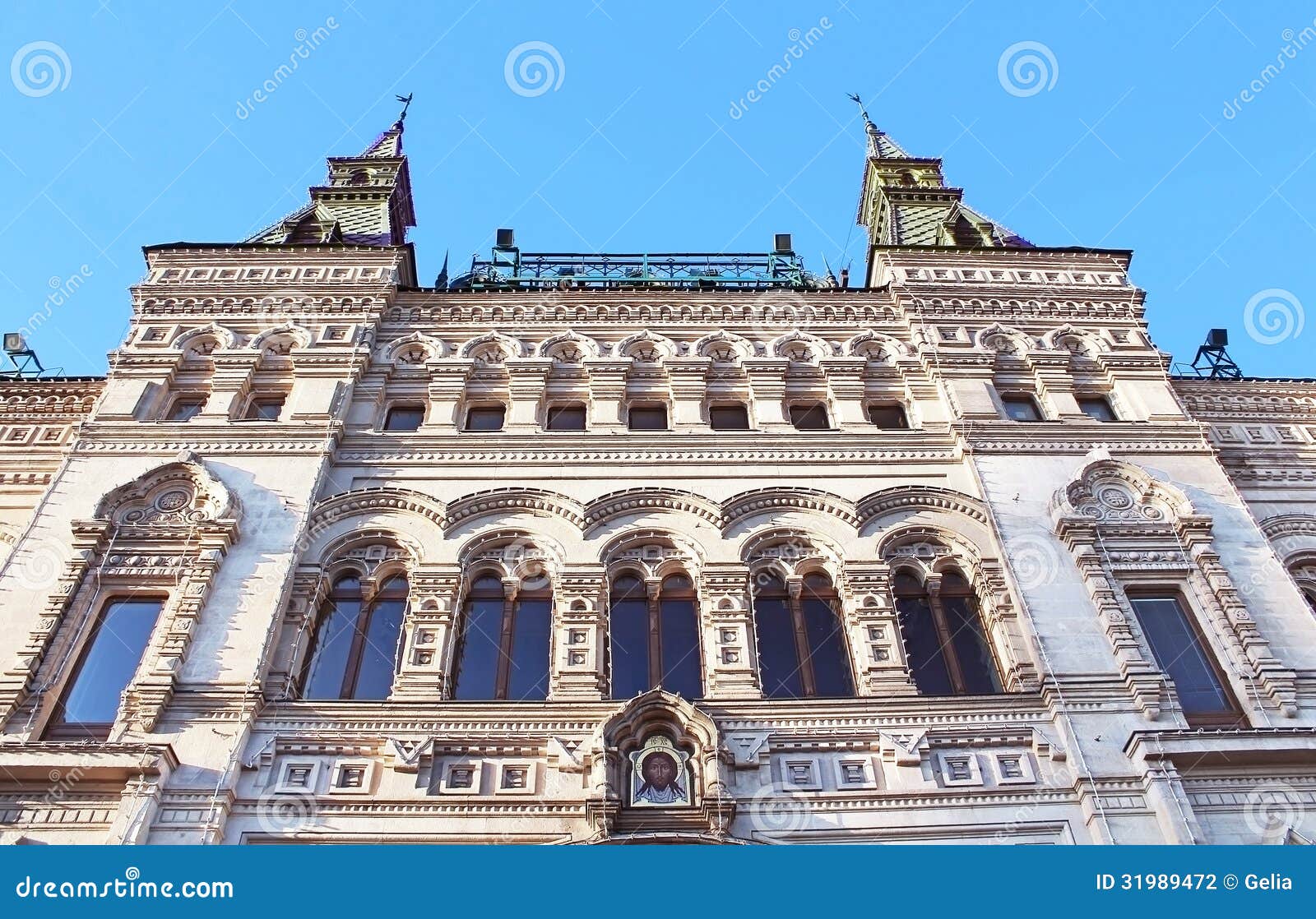GUM Department Store, Red Square Stock Photo - Image of european, large ...