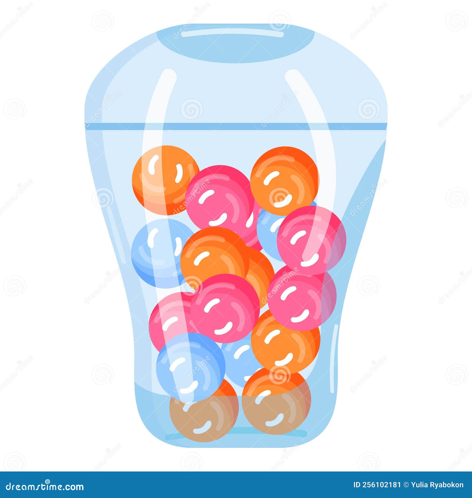 Gum Glass Icon Cartoon Vector. Bubble Gum Stock Vector - Illustration ...
