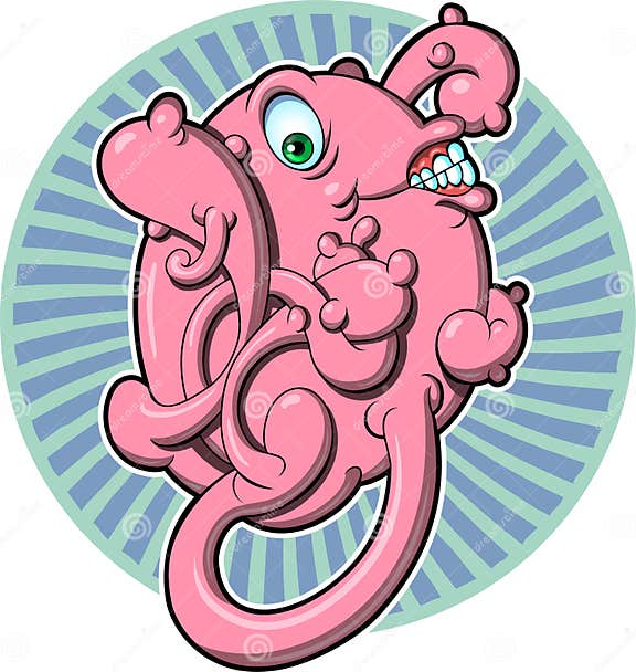 Gum Monster stock illustration. Illustration of weird - 21588309