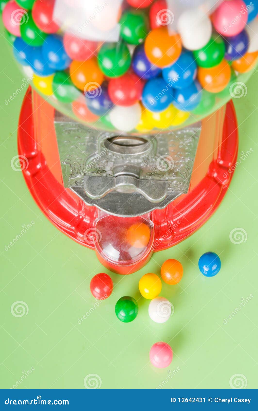 Gumball machine stock image. Image of operated, chewing - 12642431