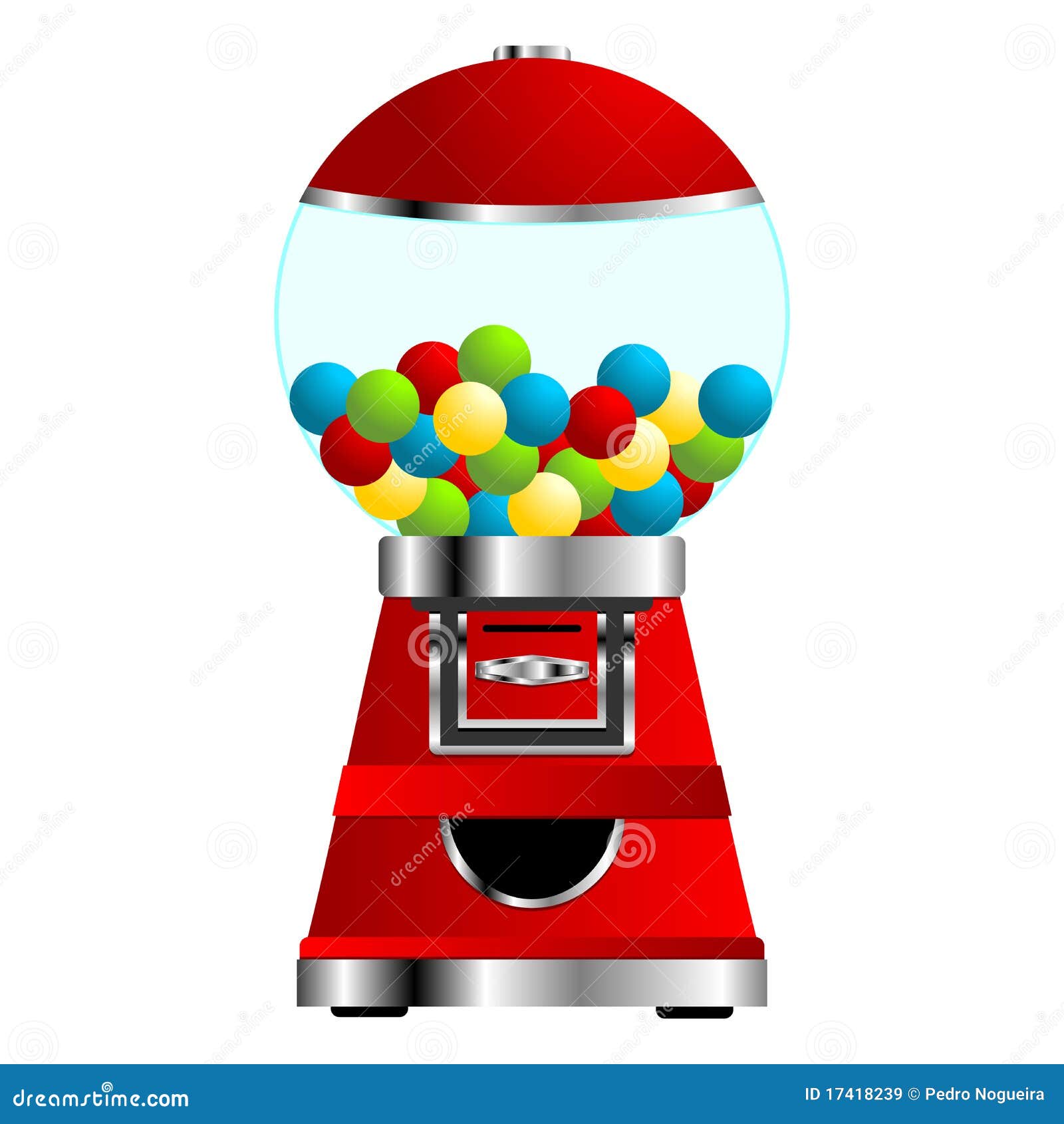 Gumball Vending Machine Simple Icon Vector Illustration | CartoonDealer.com #124193888