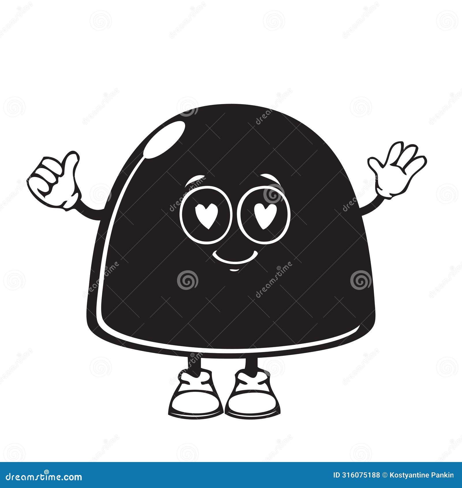 Gumdrop man stock vector. Illustration of game, sugarplum - 316075188