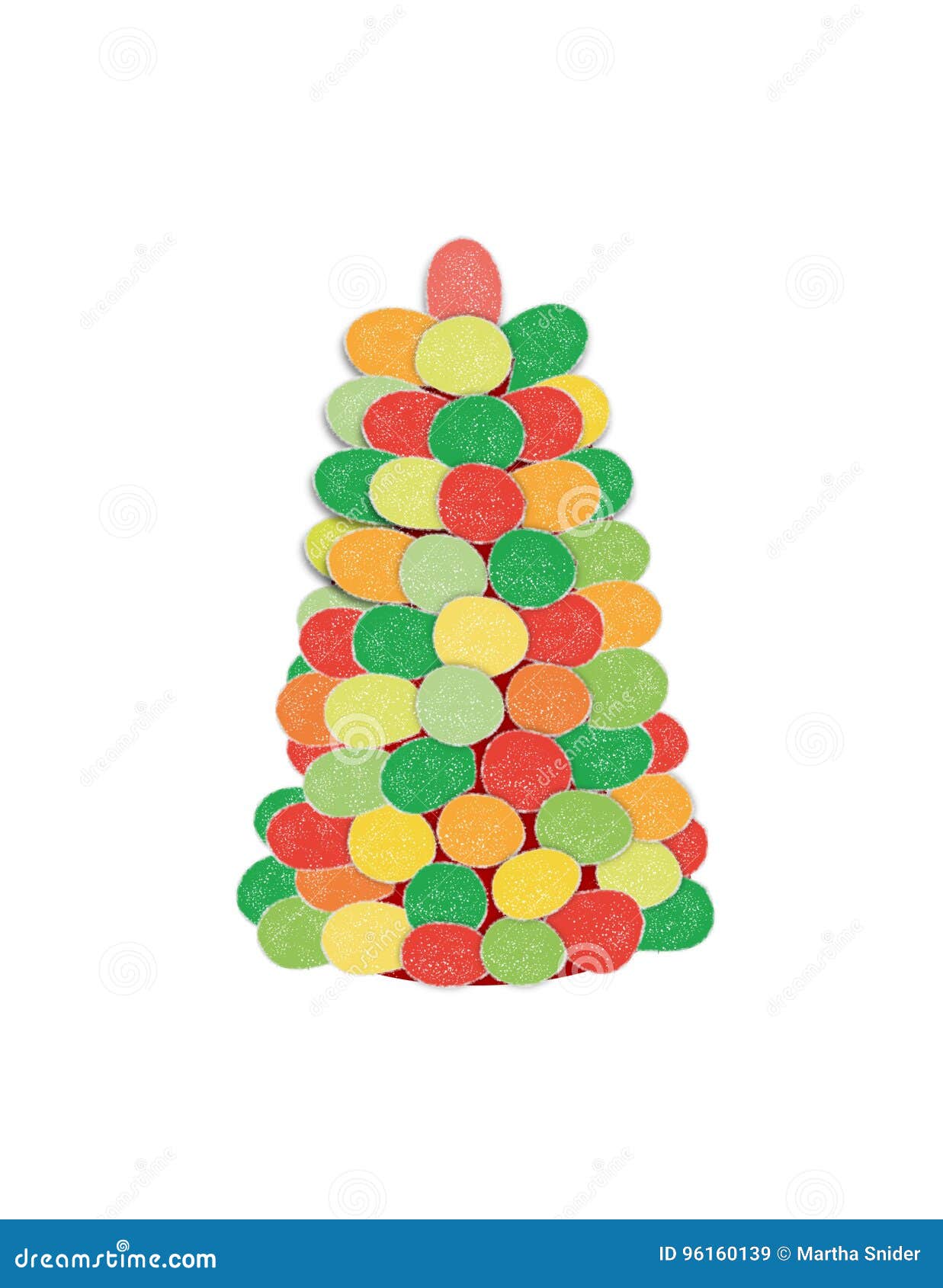 Gumdrop Tree stock image. Image of ornament, sugar, holiday - 96160139