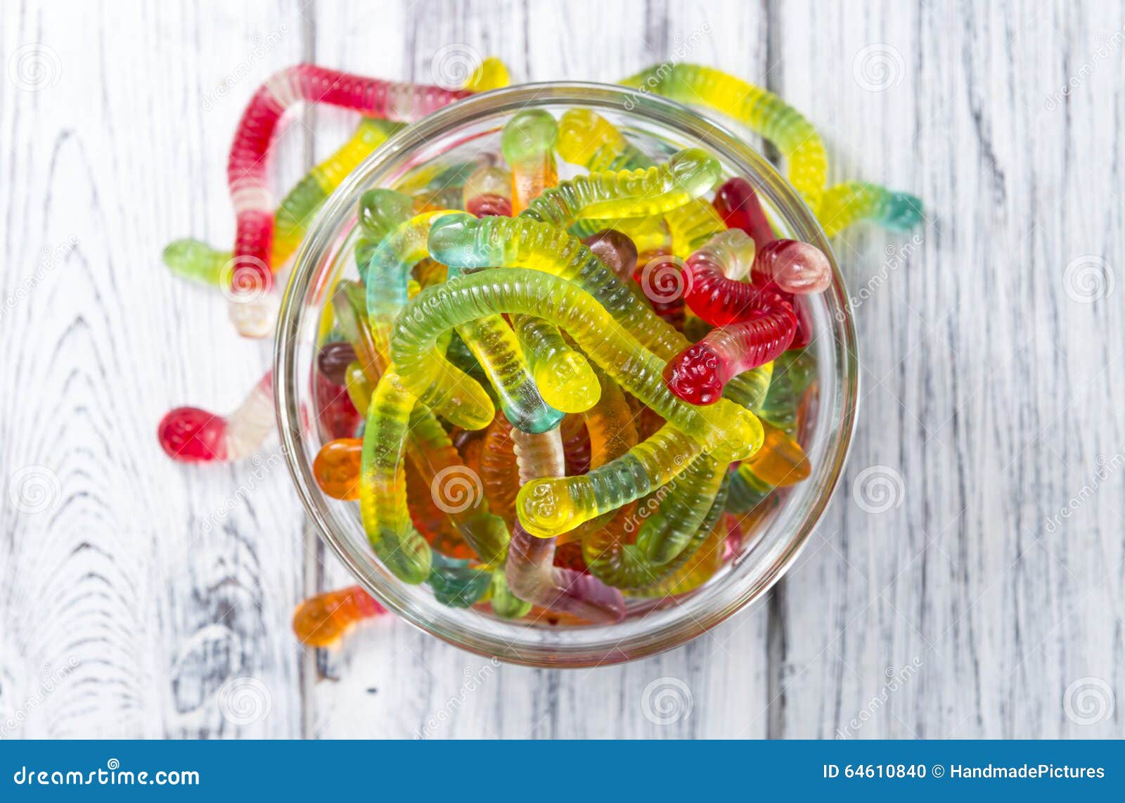 Gummi Candy (worms) stock photo. Image of bright, gummy - 64610840