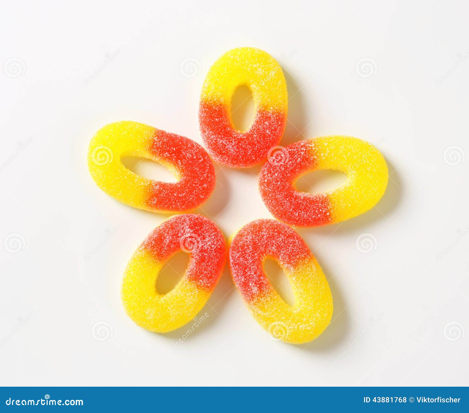 Gummies de forma anular foto de archivo. Imagen de primer - 43881768