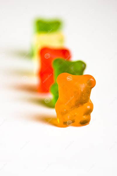 Gummy Bear Row 2 editorial stock photo. Image of sweet - 3829443