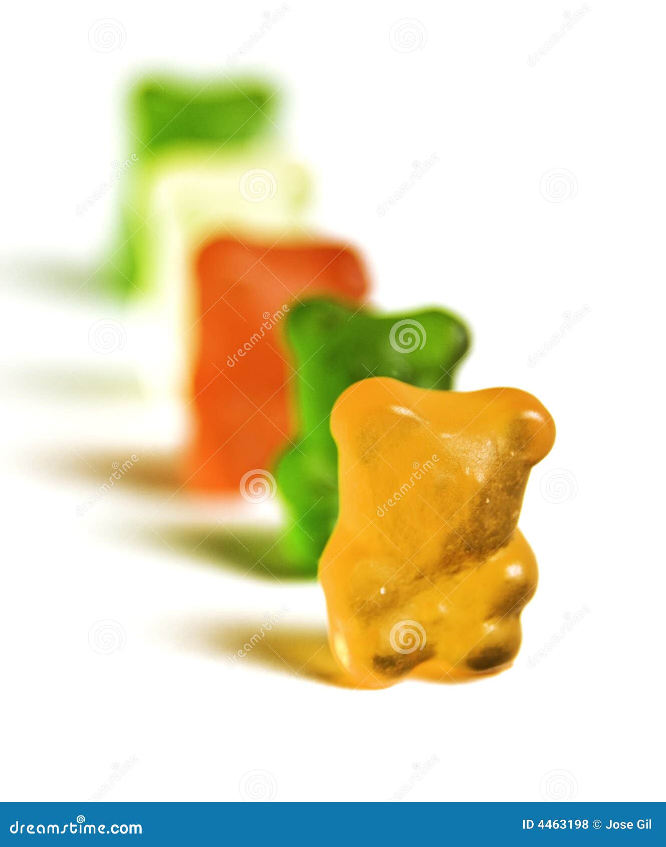 Gummy Bear Row 3 editorial stock photo. Image of gummi - 4463198
