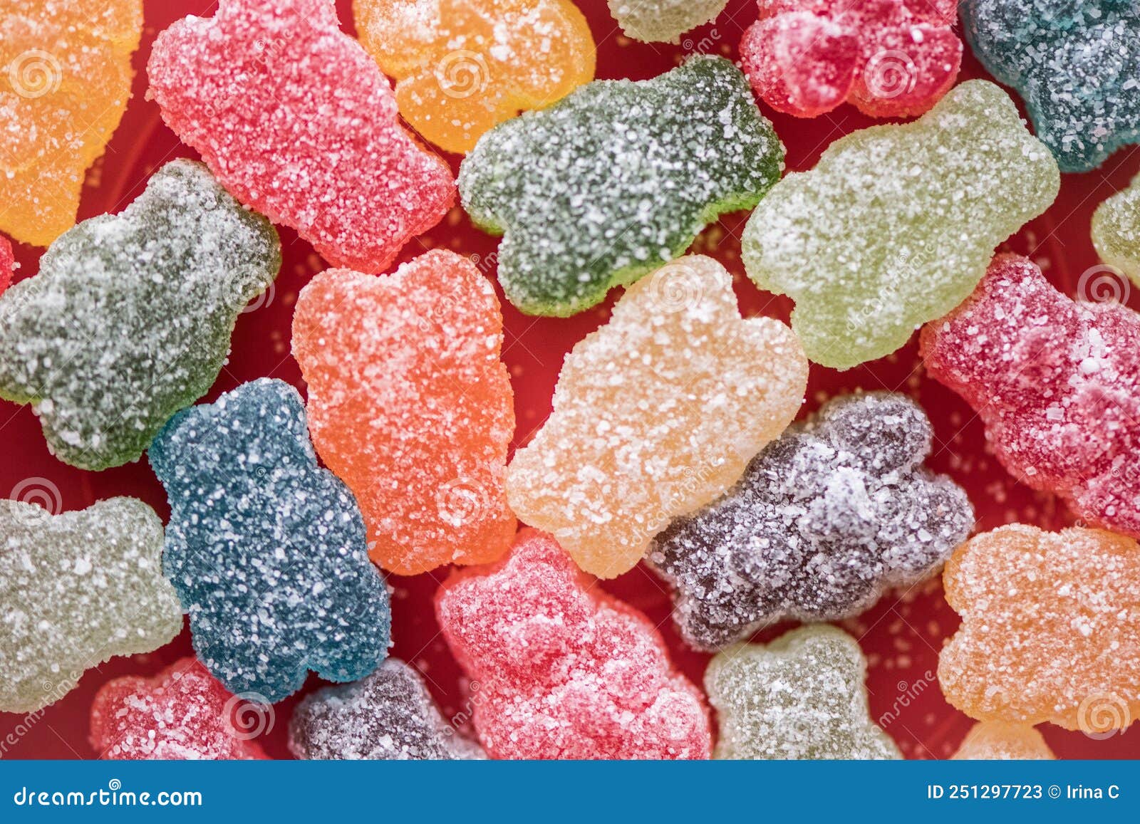 Gummy bears candies stock image. Image of sweet, pattern - 251297723