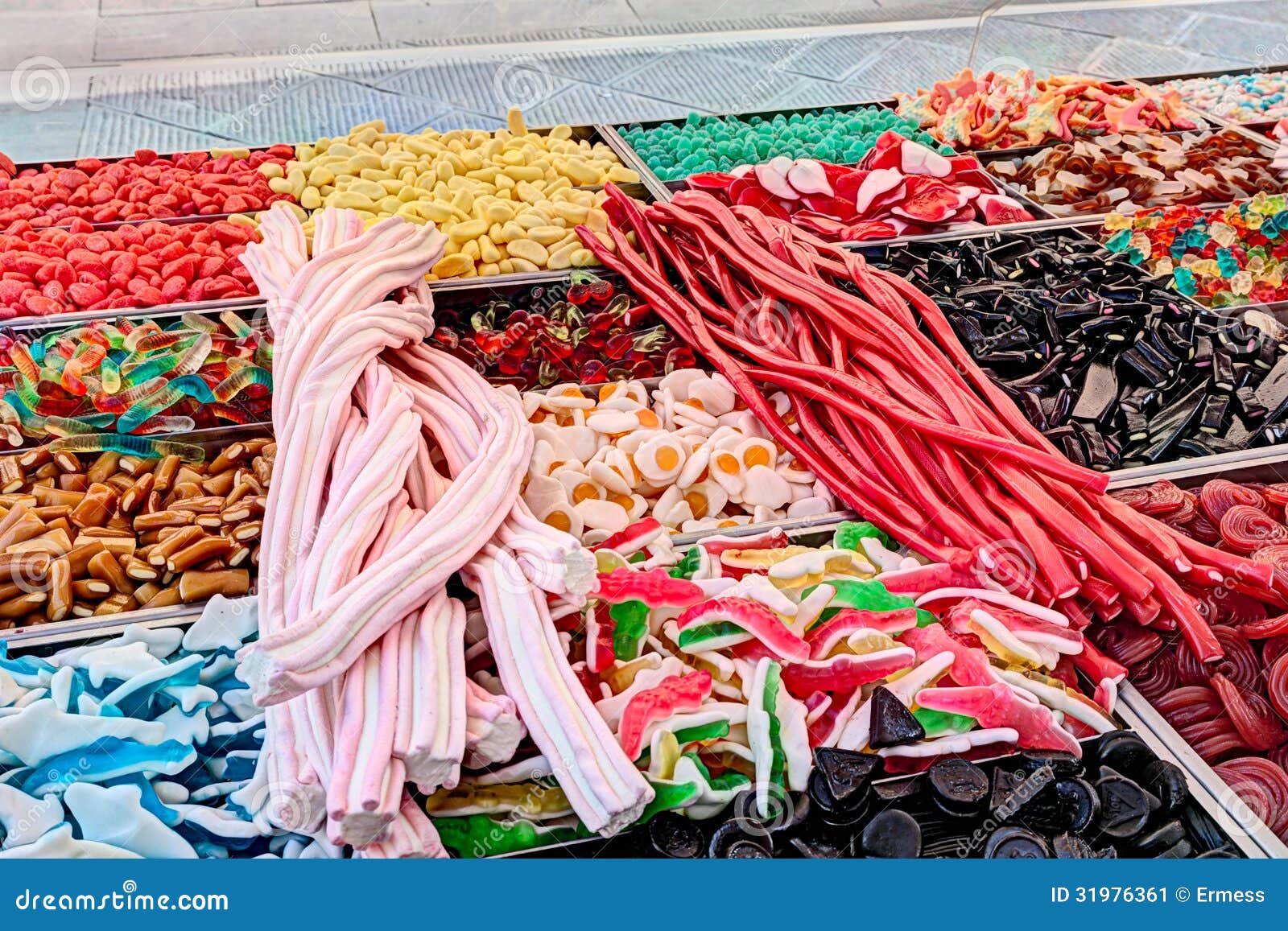 Gummy candies stock image. Image of bonbon, market, fruit - 31976361