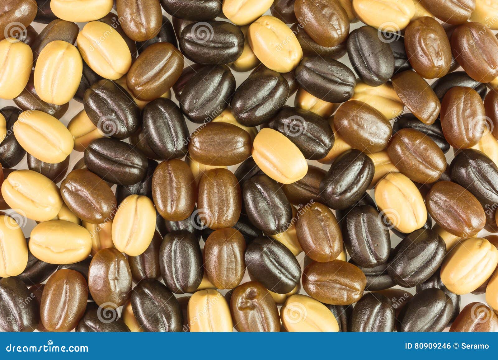 Gummy candy coffee beans stock photo. Image of black - 80909246