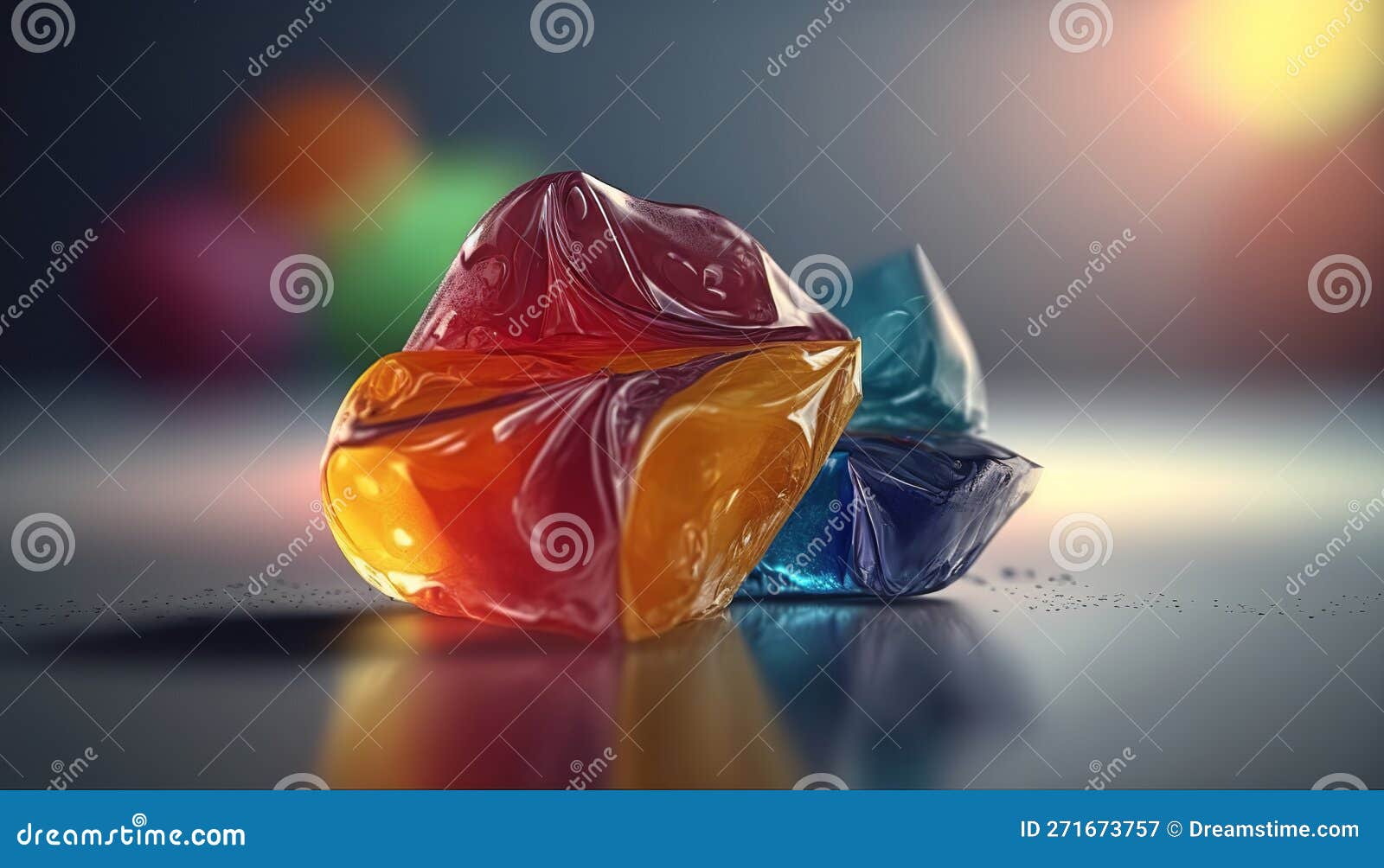 Gummy Candy Isolated on Background. Stock Image - Image of color, tasty ...
