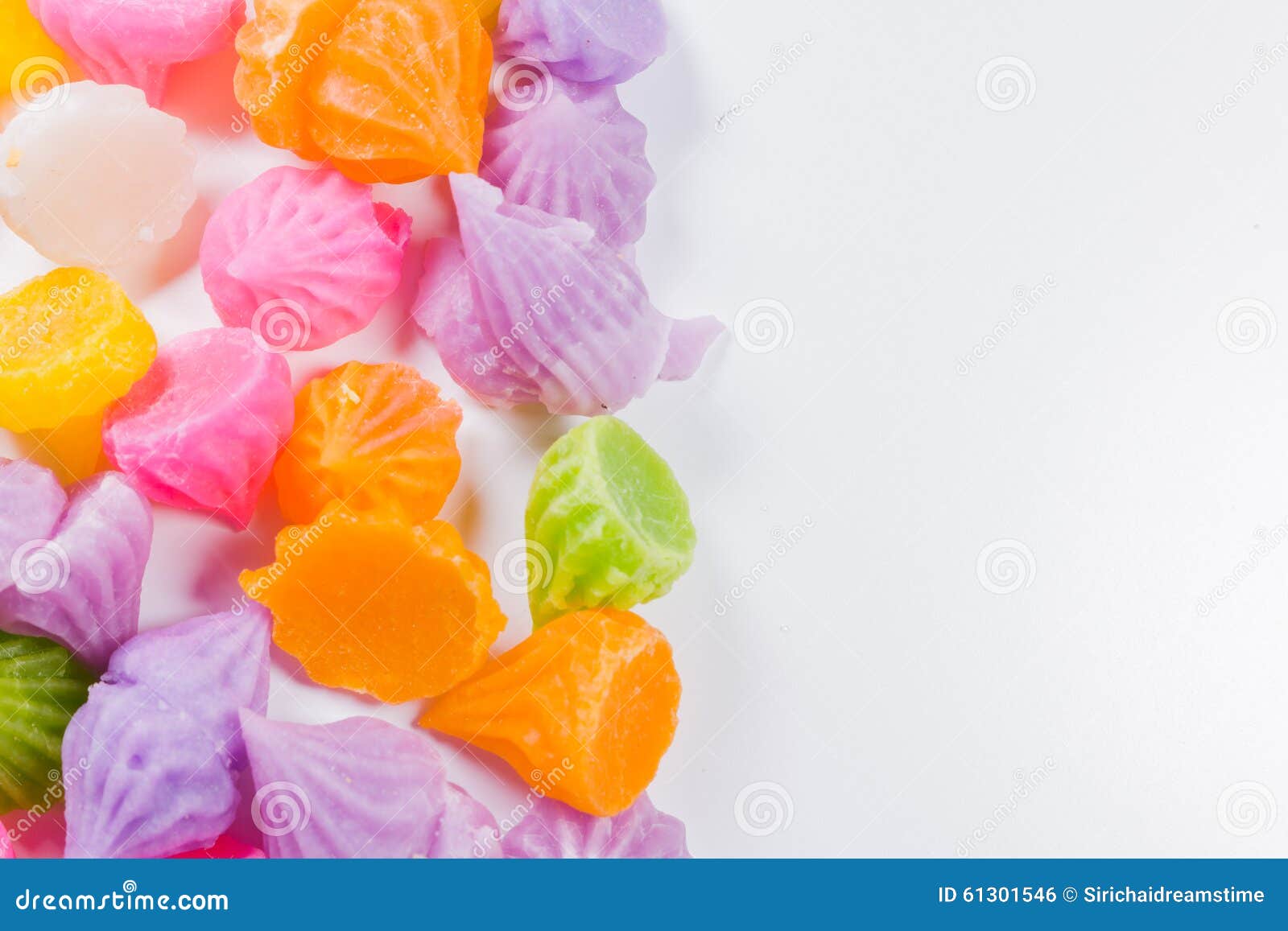 Gummy Candy Rainbow on White Background Stock Photo - Image of bubble ...