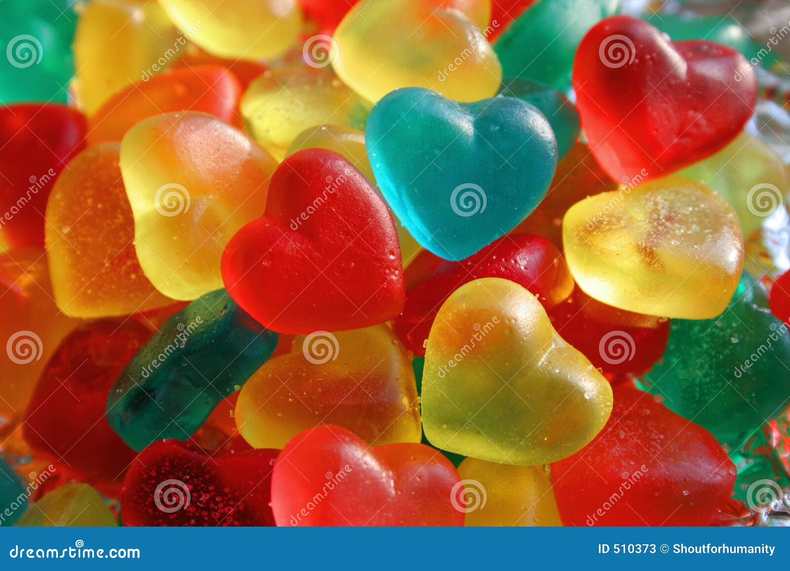 Gummy Hearts stock image. Image of gummy, valentine, color - 510373