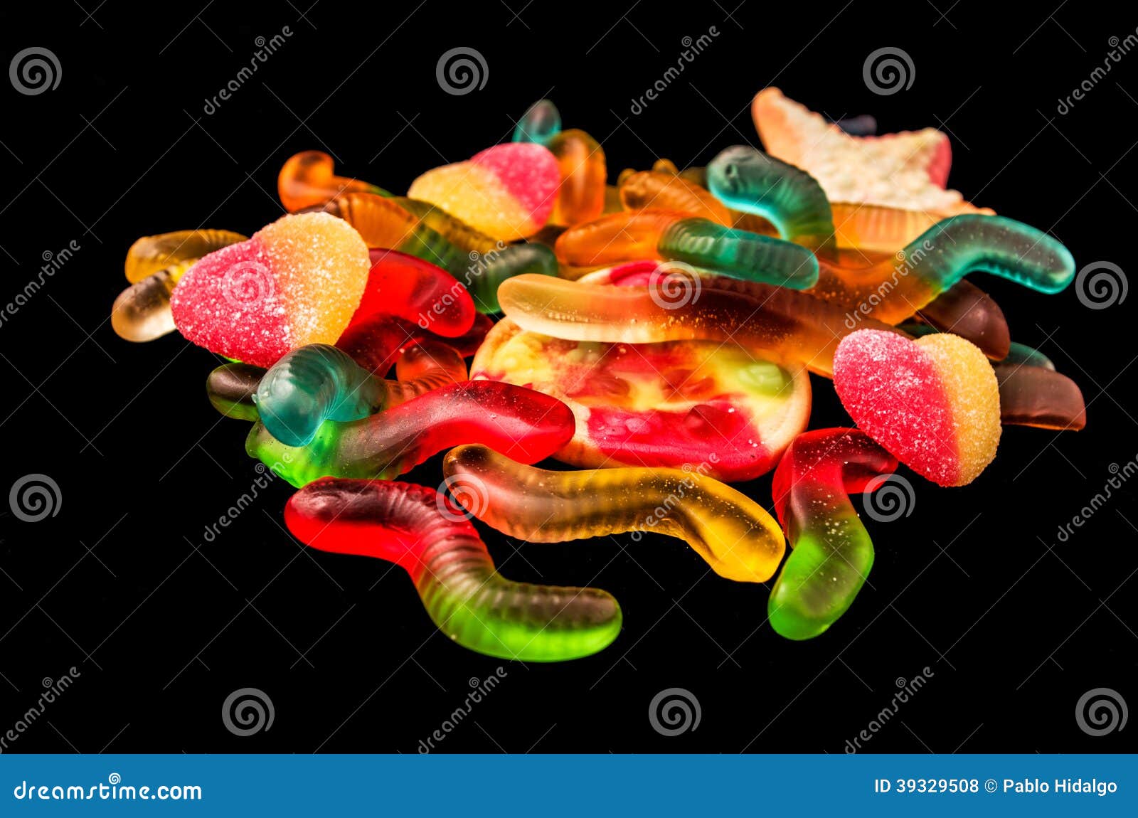 Gummy jelly candy stock photo. Image of graphic, circle - 39329508