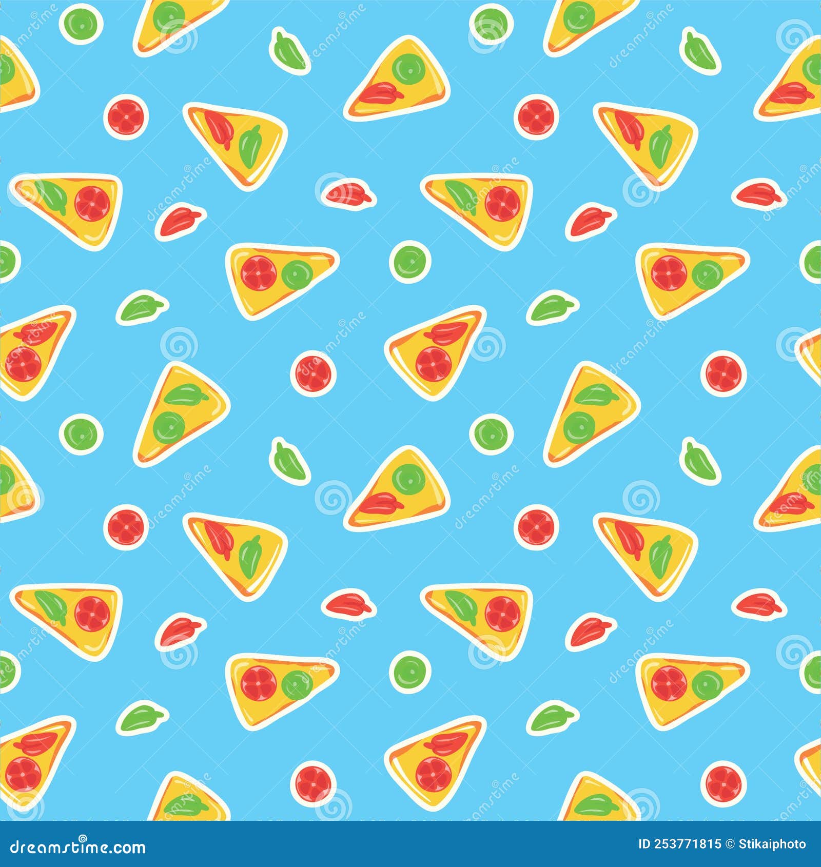 Colorful Repetitive Pattern Background of Gummy Candies Made of Simple ...