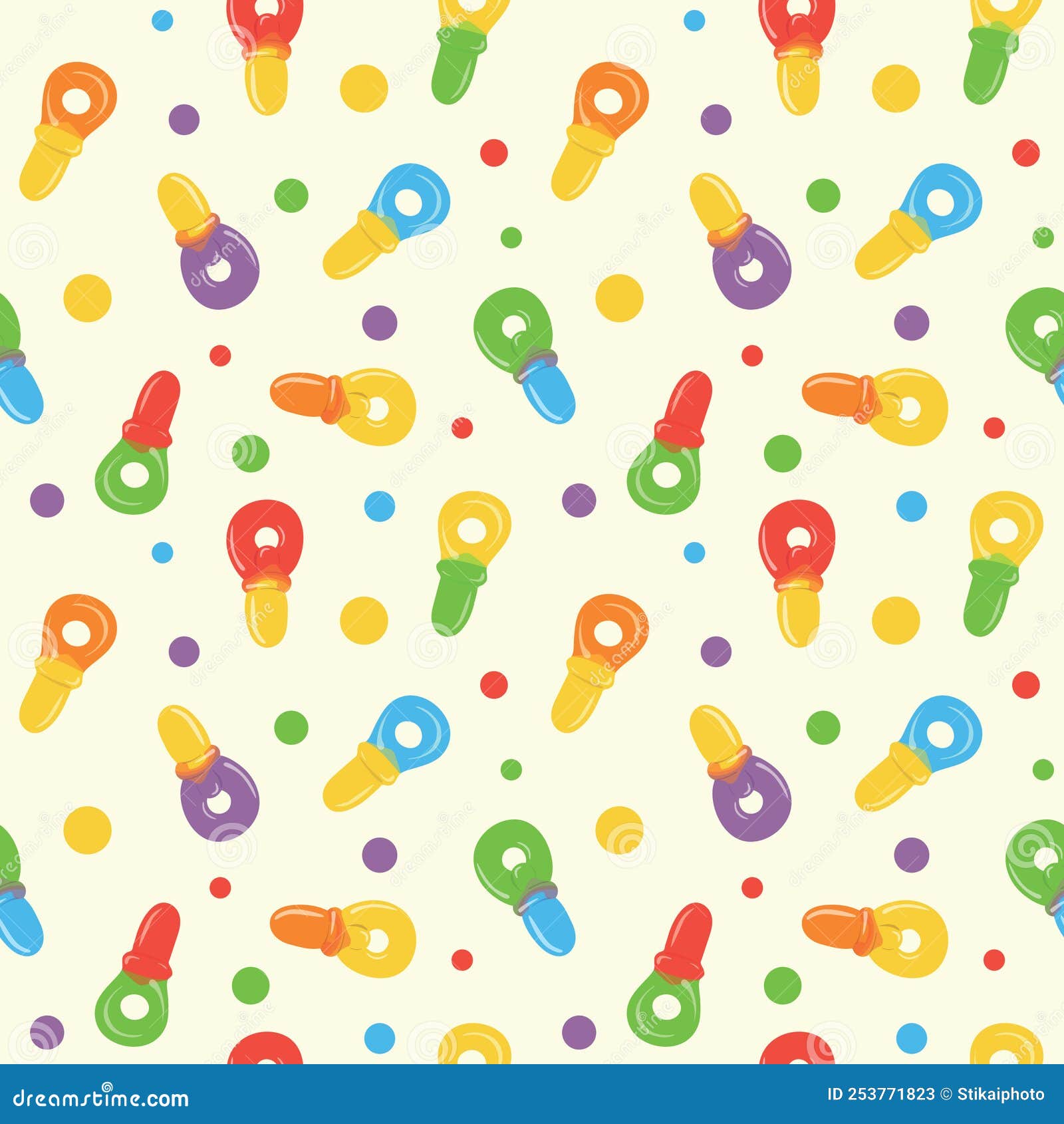 Colorful Repetitive Pattern Background of Gummy Candies Made of Simple ...