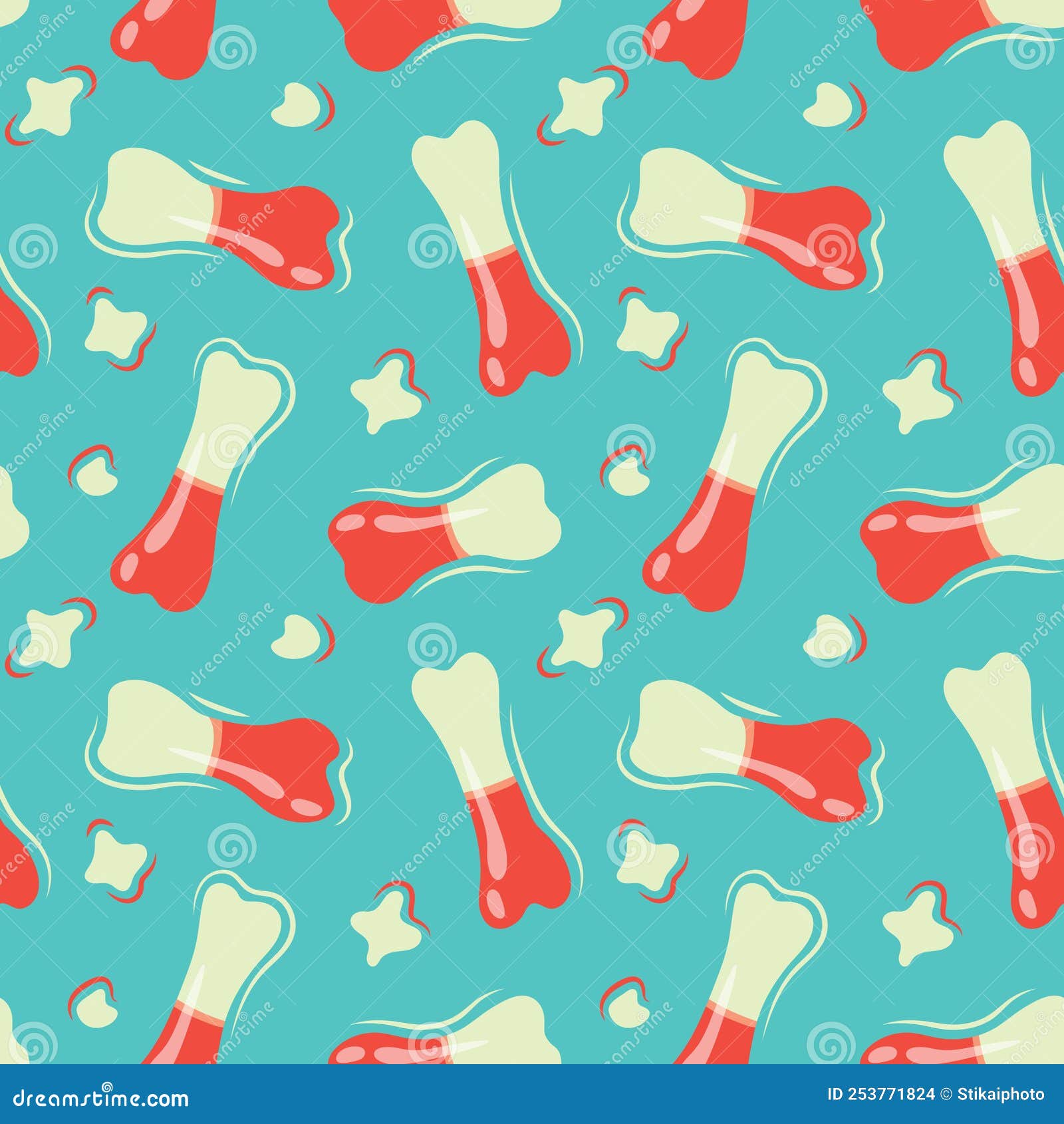 Colorful Repetitive Pattern Background of Gummy Candies Made of Simple ...