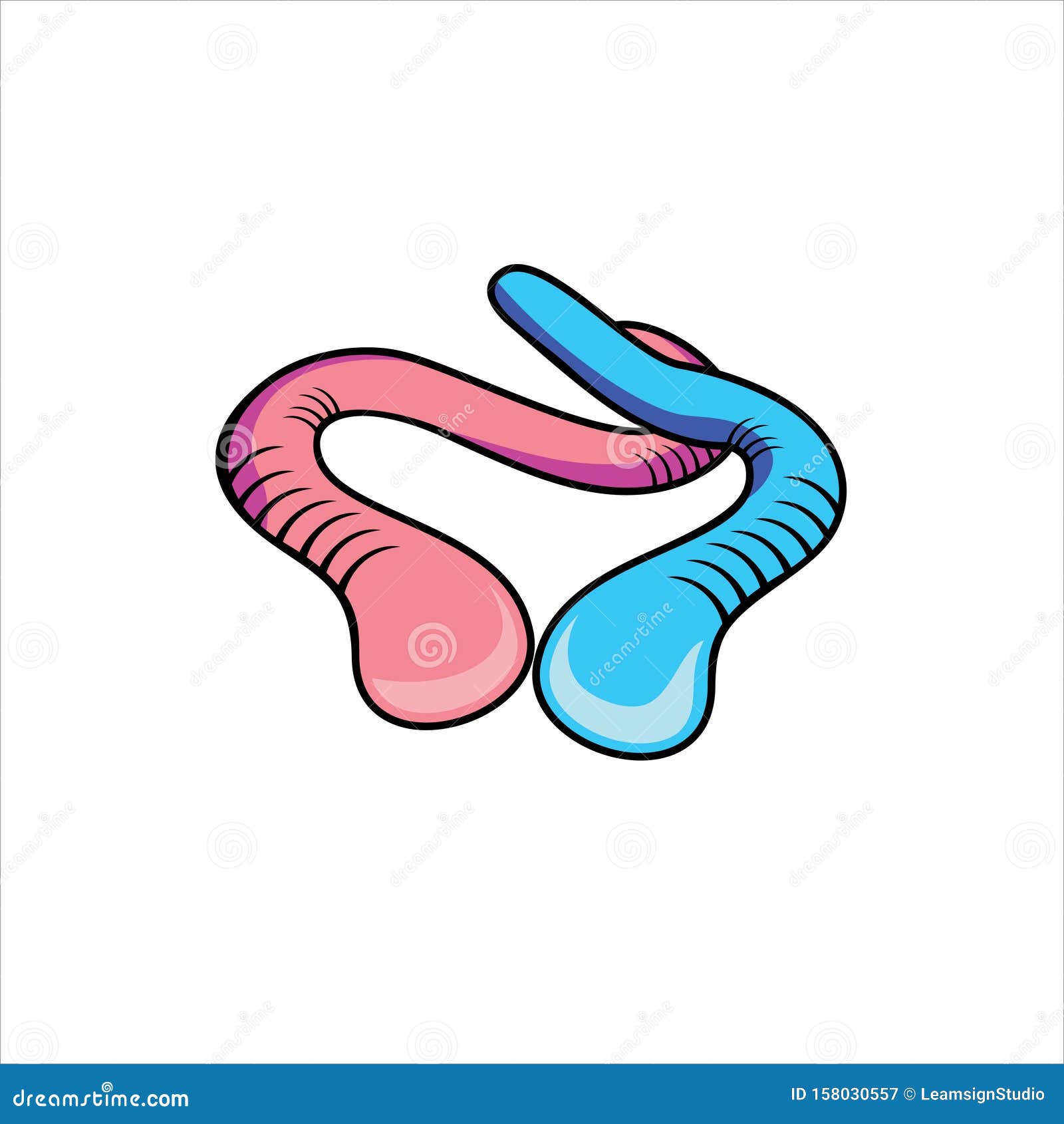 Gummy worm vector stock vector. Illustration of candy - 158030557