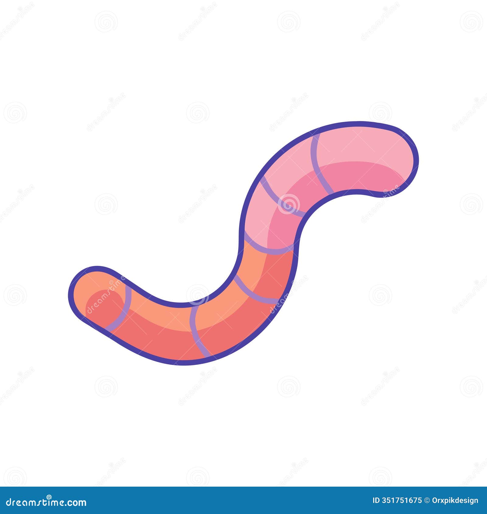 Gummy Worm Vector for Fun Snacks Stock Illustration - Illustration of ...