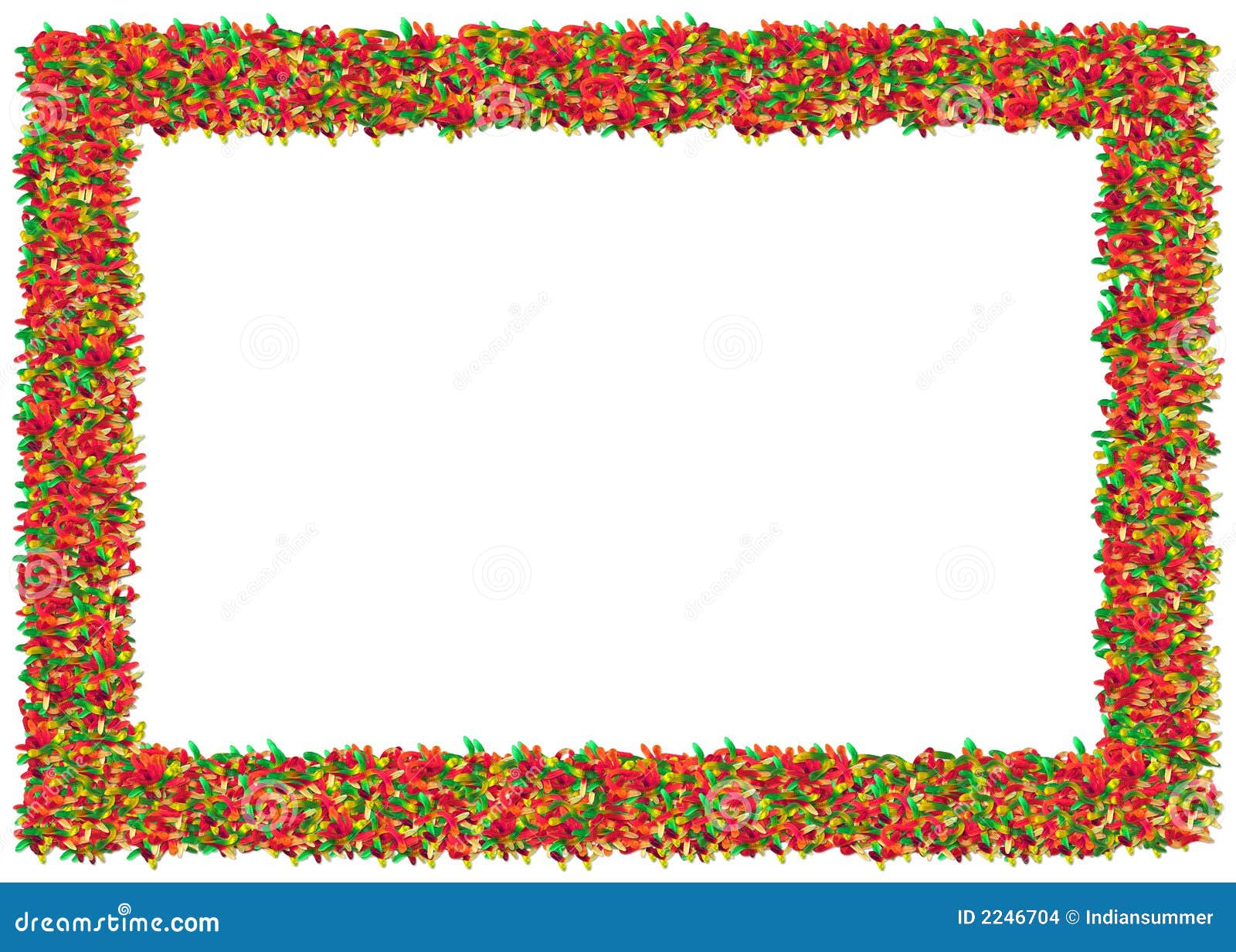 Gummy worms Frame stock illustration. Illustration of luscious - 2246704