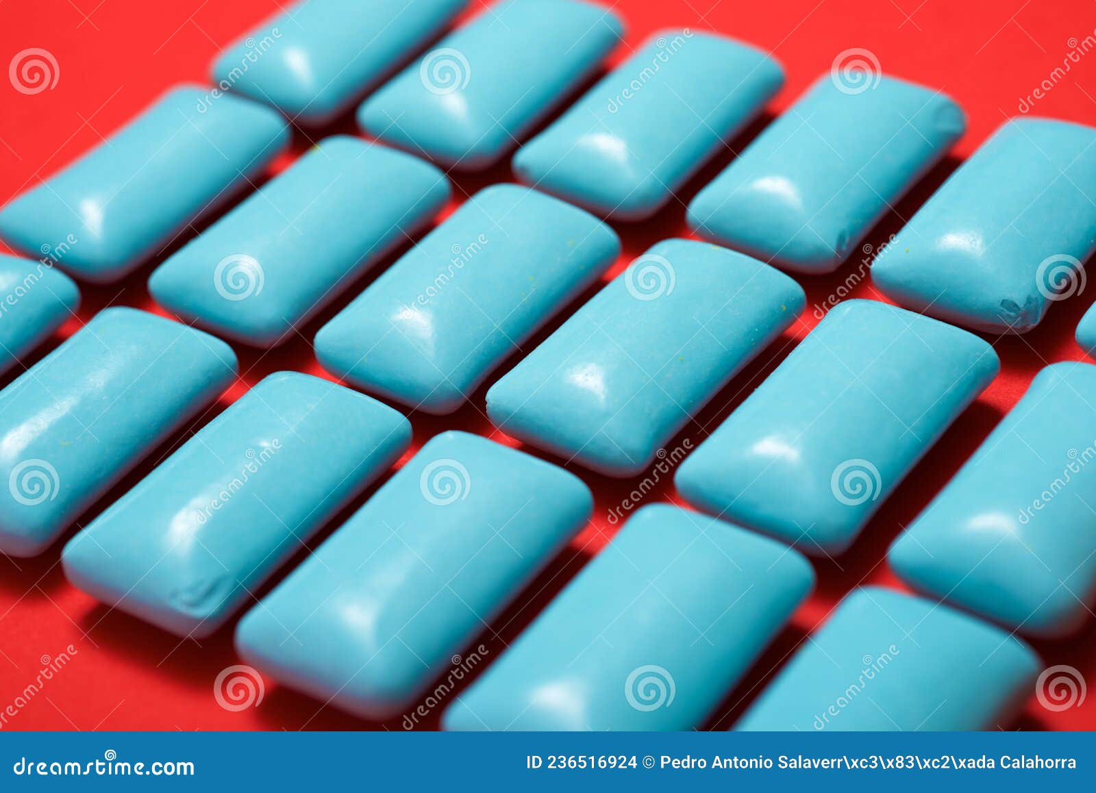 Gums on a table stock photo. Image of rectangular, still - 236516924