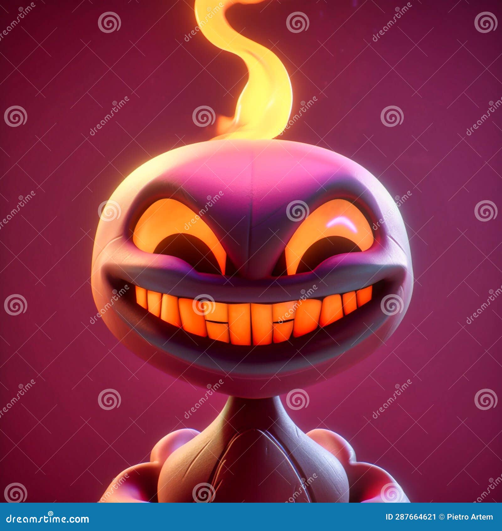 Gums Turn into Villain Character Ghost Darkling. Generative AI Stock ...