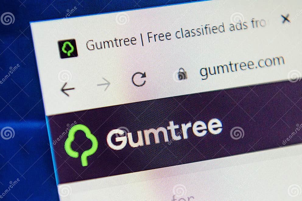 Gumtree.com Web Site. Selective Focus. Editorial Photo - Image of ...