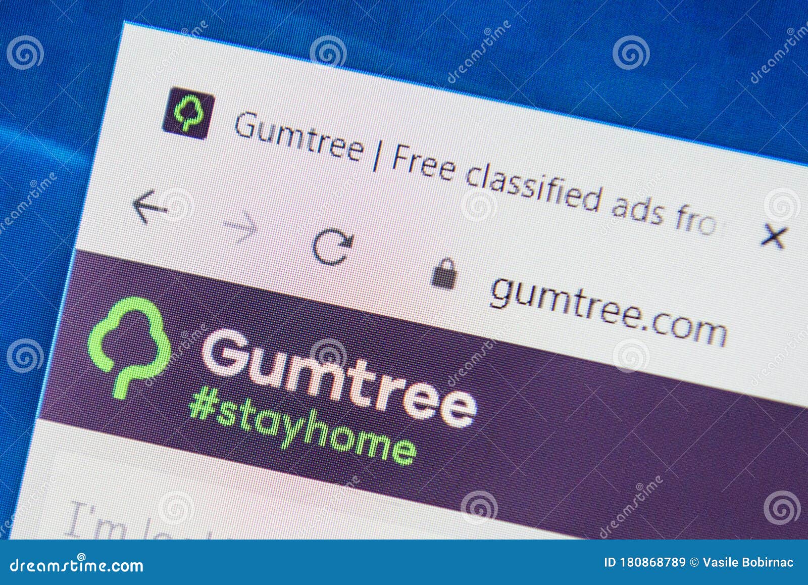 Gumtree.com Web Site. Selective Focus. Editorial Stock Image - Image of ...