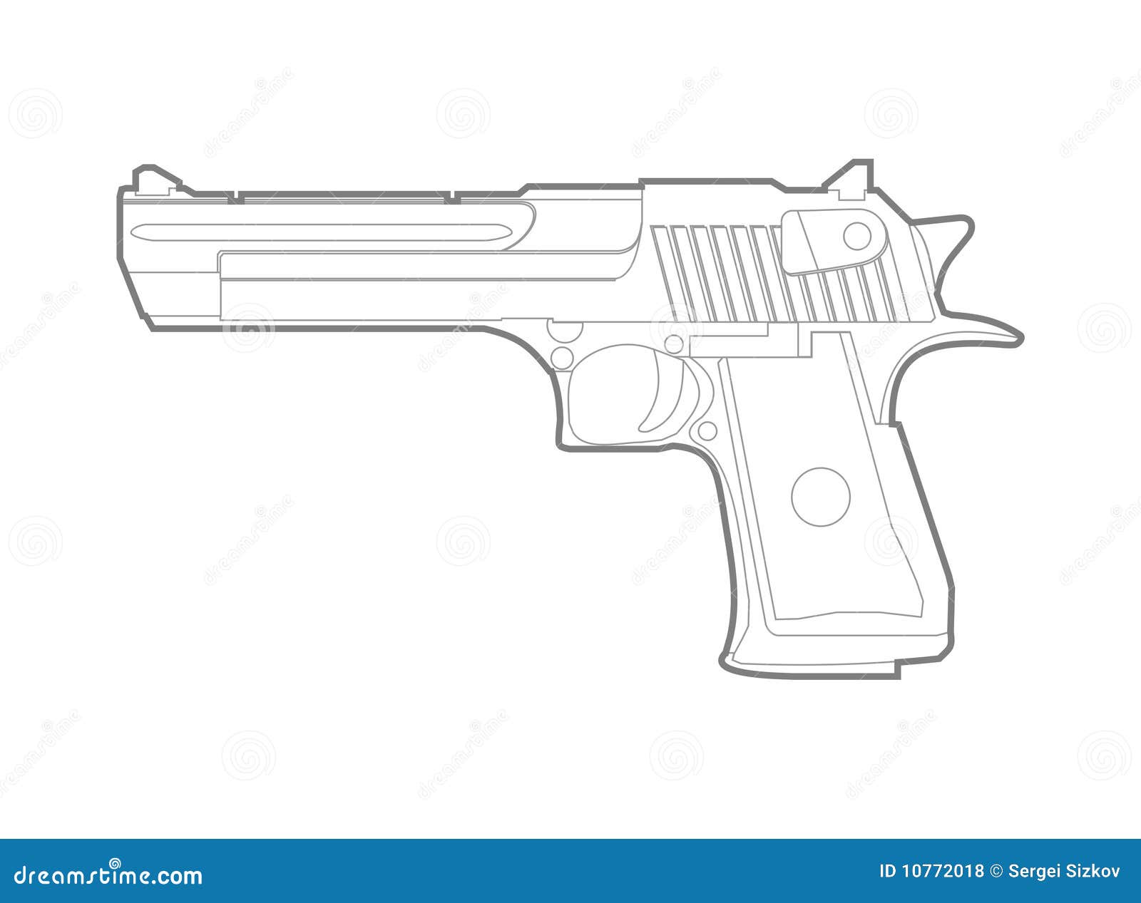 Desert Eagle Outline