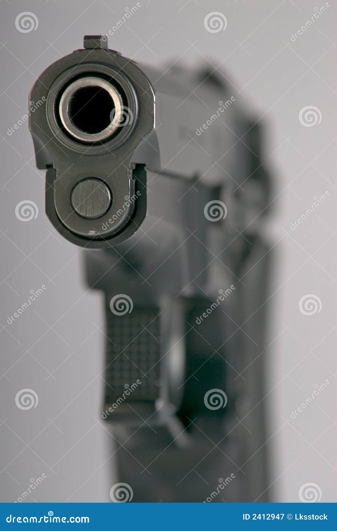 Gun stock image. Image of vertical, nine, pointed, studio - 2412947