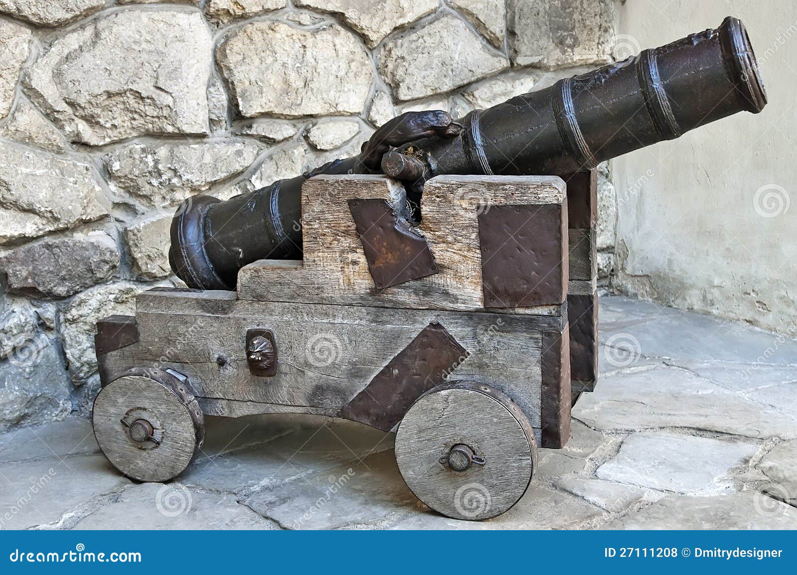 Gun stock photo. Image of stone, defeat, wood, metal - 27111208