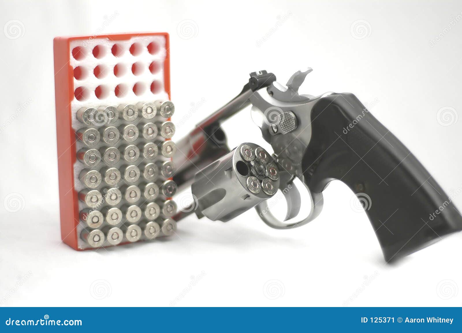 Gun and ammo stock image. Image of isolated, ammo, white - 125371