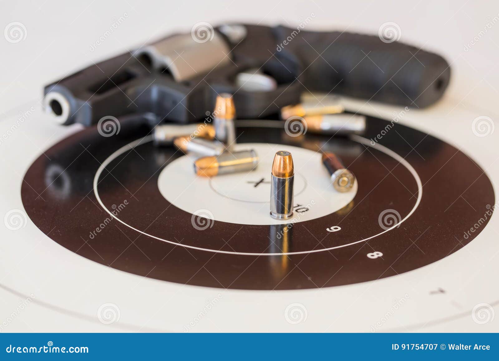 Gun Ammunition and Target stock image. Image of human - 91754707