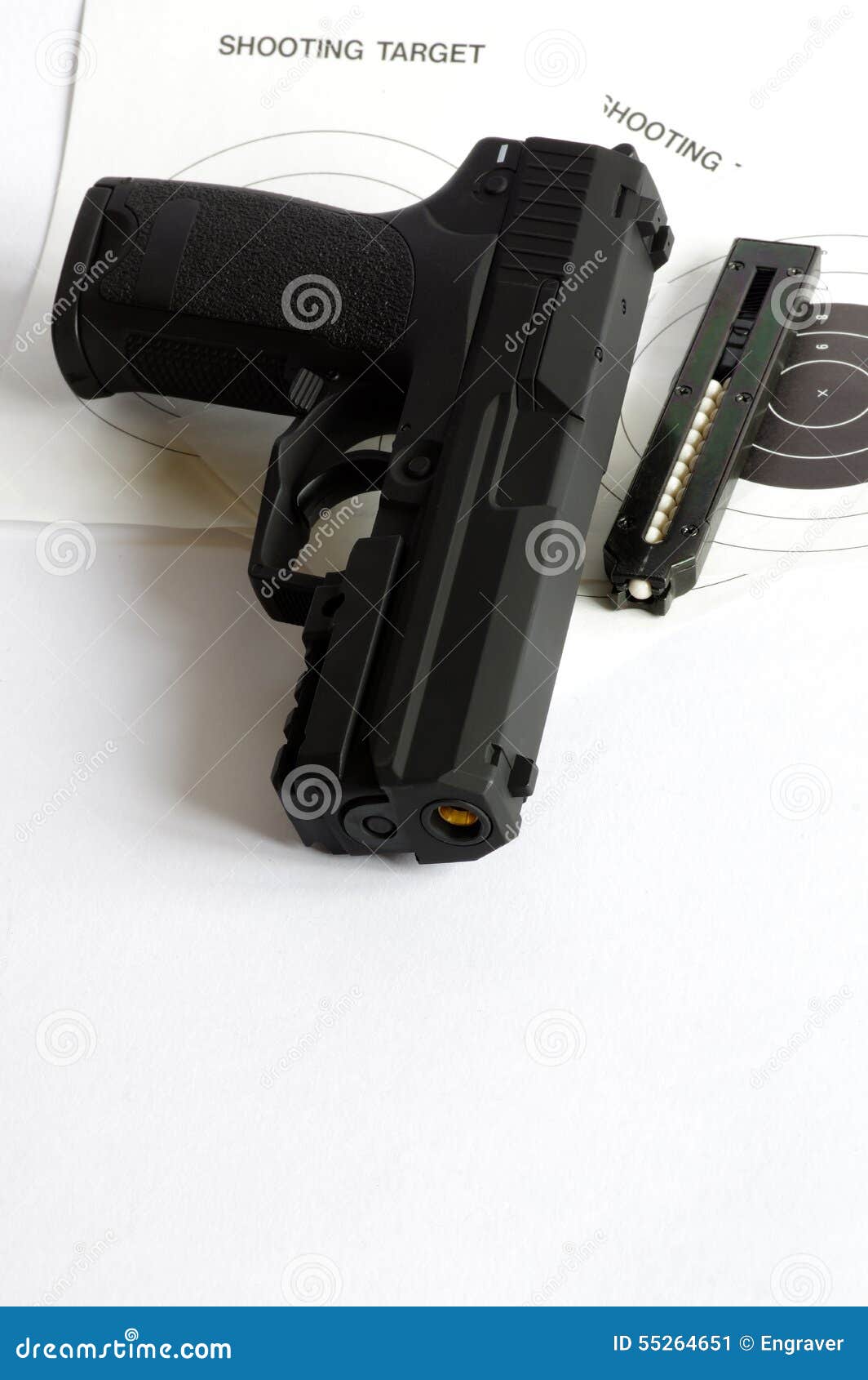 Gun ball and target stock image. Image of equipment, army - 55264651