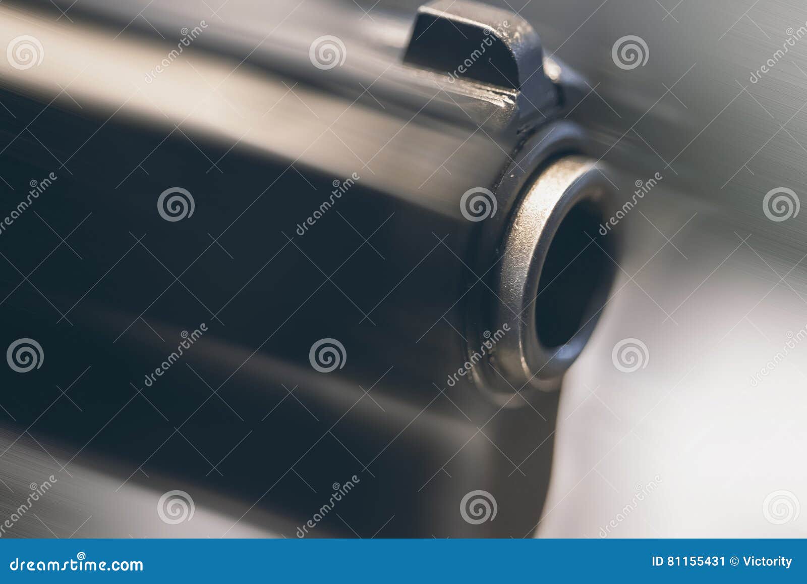Gun Barrel Close Up. Weapon Motion Blur Background Stock Image - Image ...